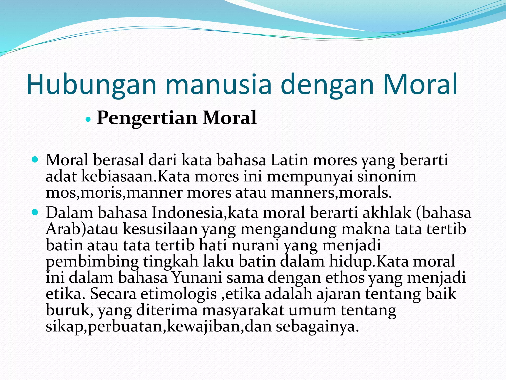 Manusia nilai, moral dan hukum | PPTX