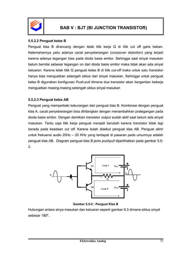 BAB V TRANSISTOR SEBAGAI PENGUAT.pdf