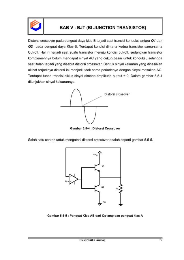 BAB V TRANSISTOR SEBAGAI PENGUAT.pdf