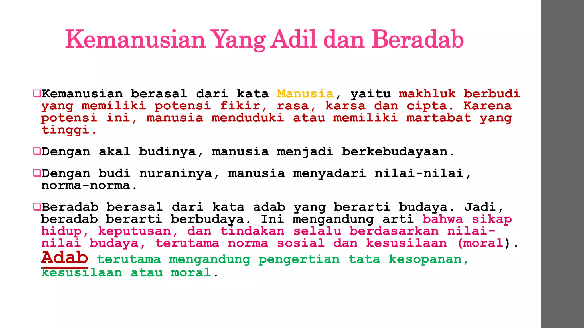 Bab V uraian sila sila pancasila | PPTX