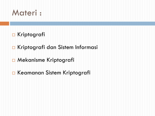 Bab xii sistem kriptografi | PDF