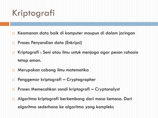 Bab xii sistem kriptografi | PDF