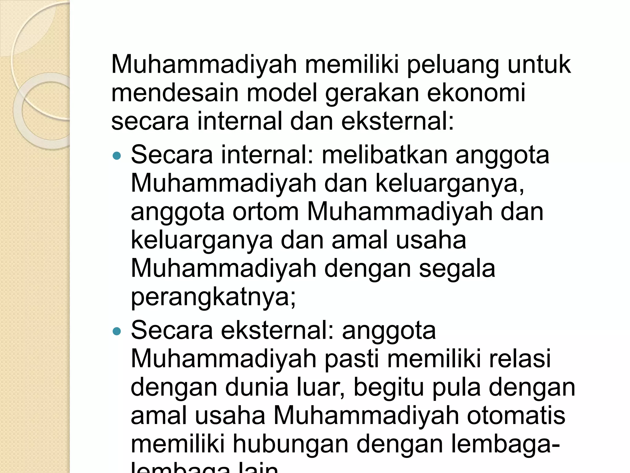 BAB XI Muhammadiyah sebagai gerakan ekonomi.pptx