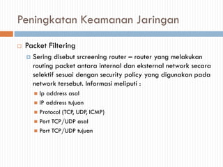 jarkom lanjut sistem keamanan jaringan komputer | PDF