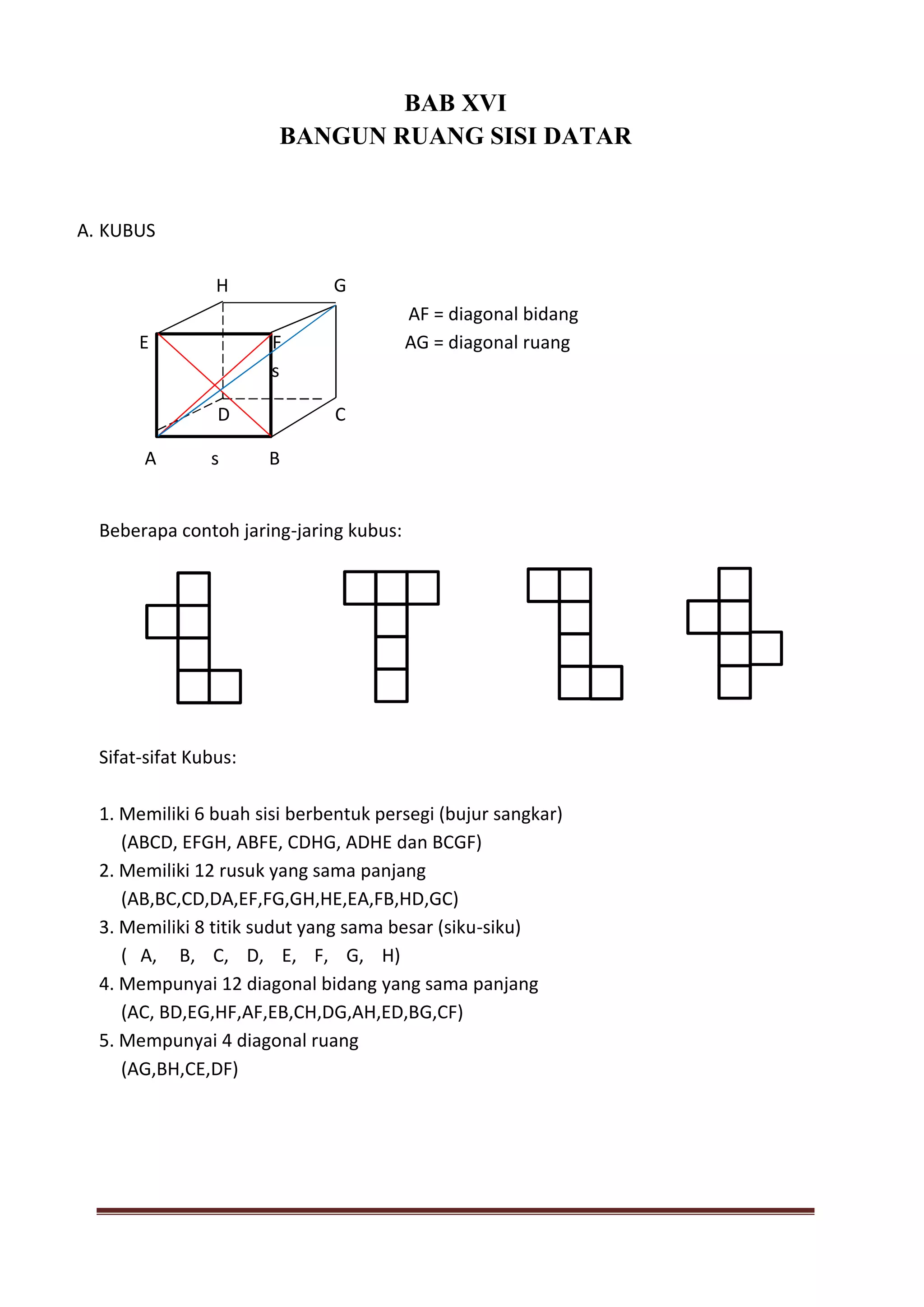 Bab xvi bangun ruang sisi datar | PDF
