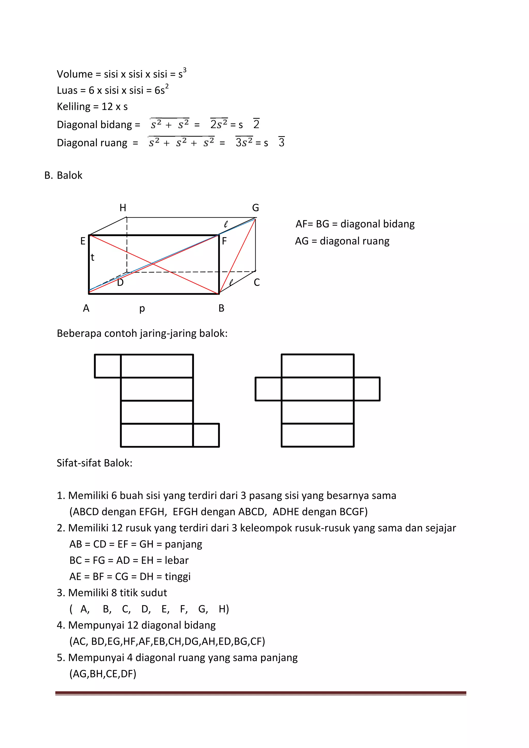 Bab xvi bangun ruang sisi datar | PDF