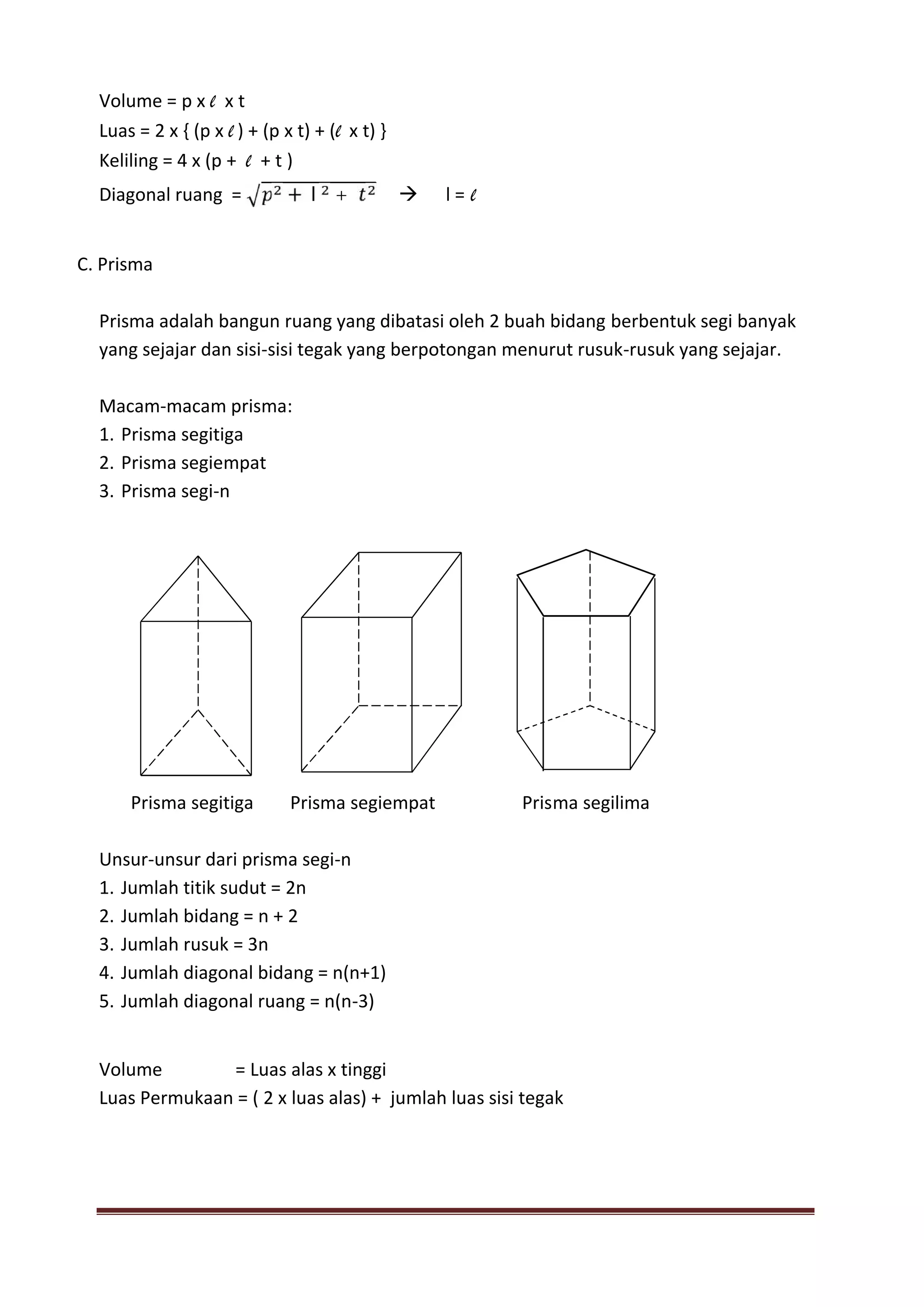 Bab xvi bangun ruang sisi datar | PDF