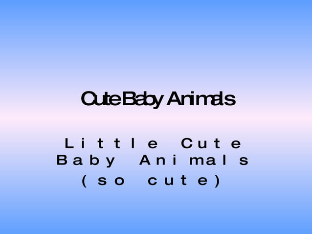 Baby Animals | PPT