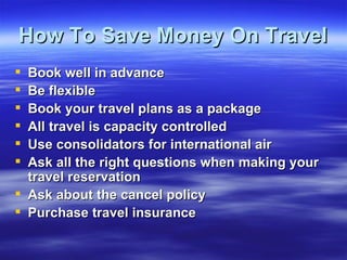 Baby Boomer Ppt | PPT | Air Travel | Travel Type