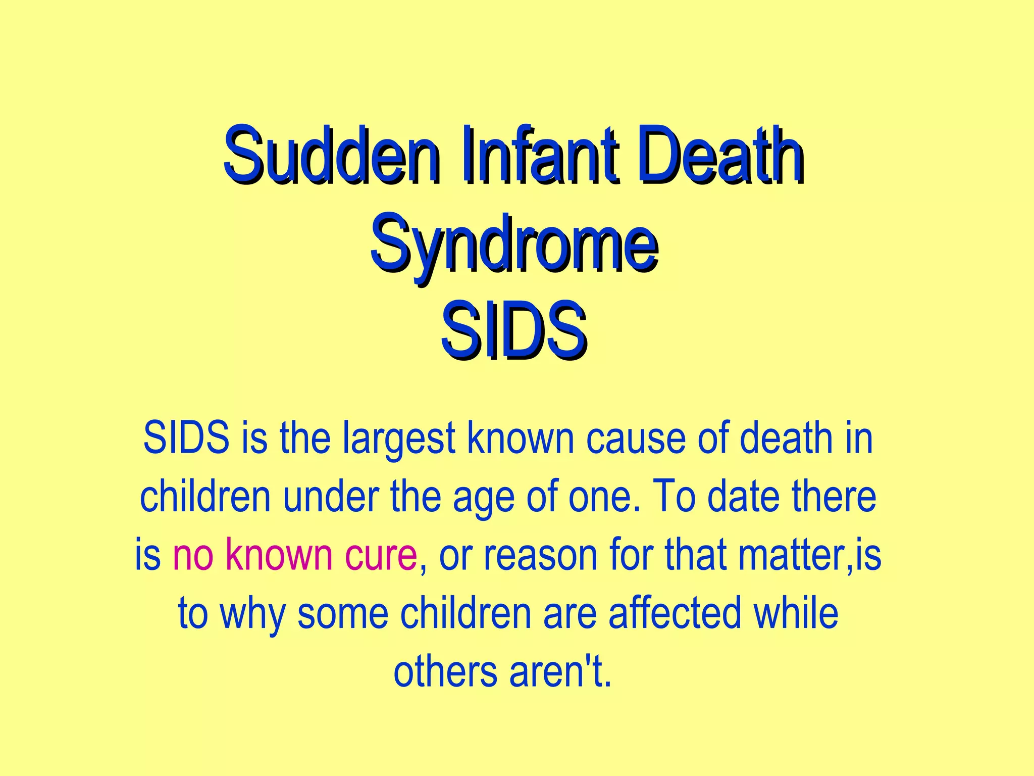 Baby Sleep Safety - Reducing the Risk of SIDS | PPT