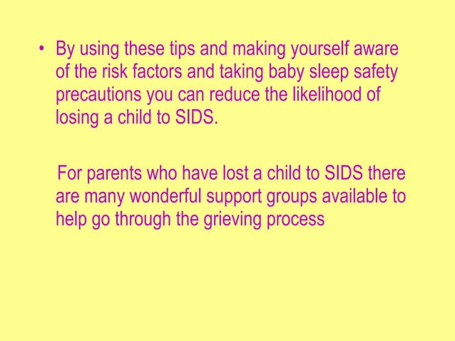 Baby Sleep Safety - Reducing the Risk of SIDS | PPT | Pregnancy ...