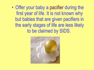 Baby Sleep Safety - Reducing the Risk of SIDS | PPT