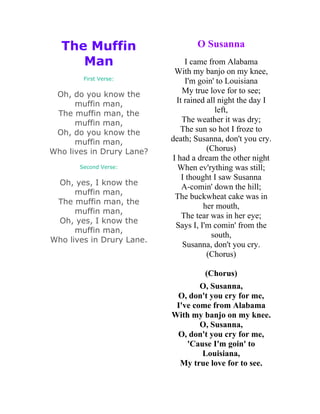 Baby toddler song-lyrics | PDF