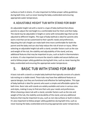 BABY BATH TUB WITH STAND | DOCX | Parenting Babies and Toddlers | Parenting