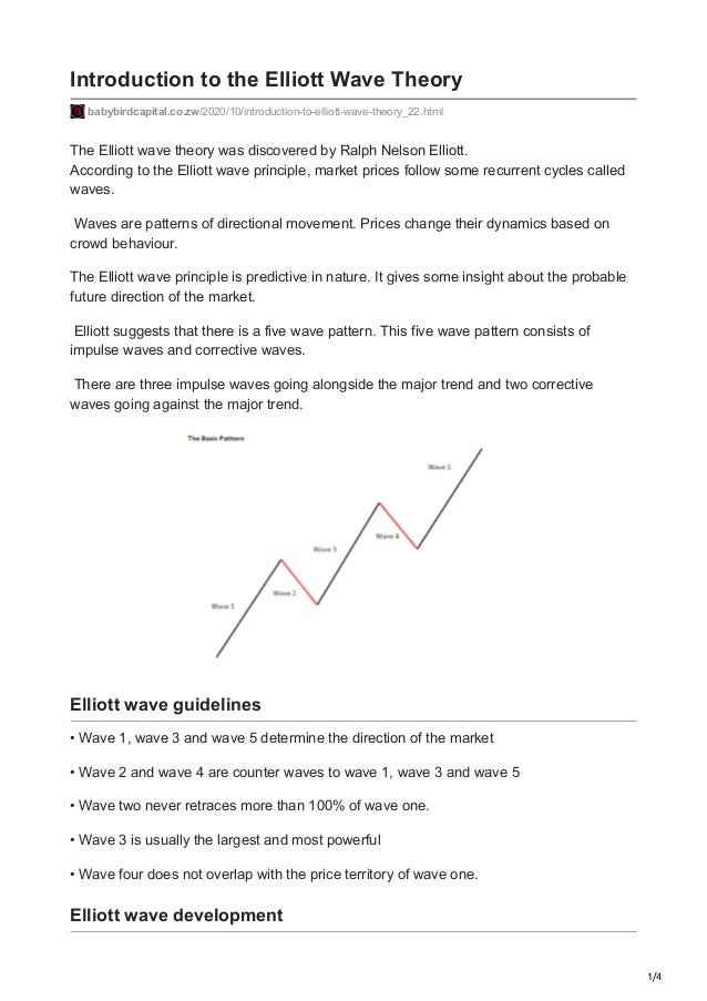 Introduction to the elliott wave theory | PDF