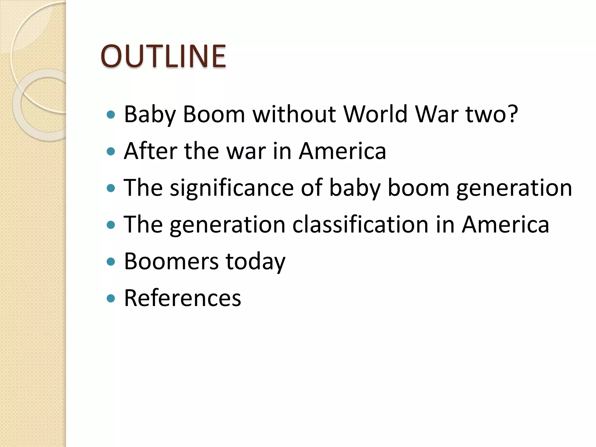 Baby boom generation in the united states | PPTX