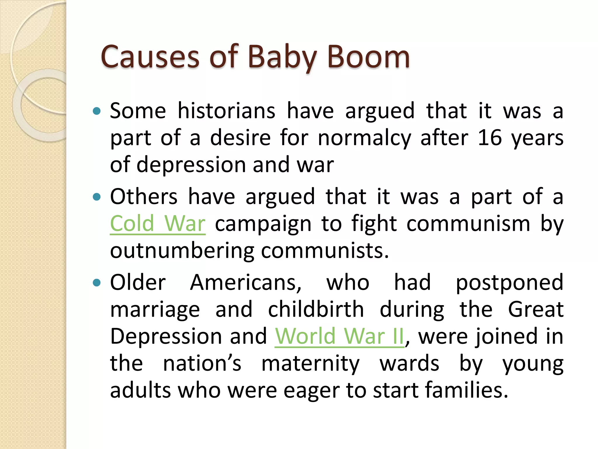 Baby boom generation in the united states | PPTX