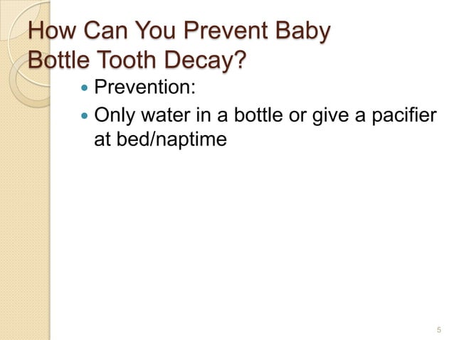 Baby bottle tooth decay | PPT