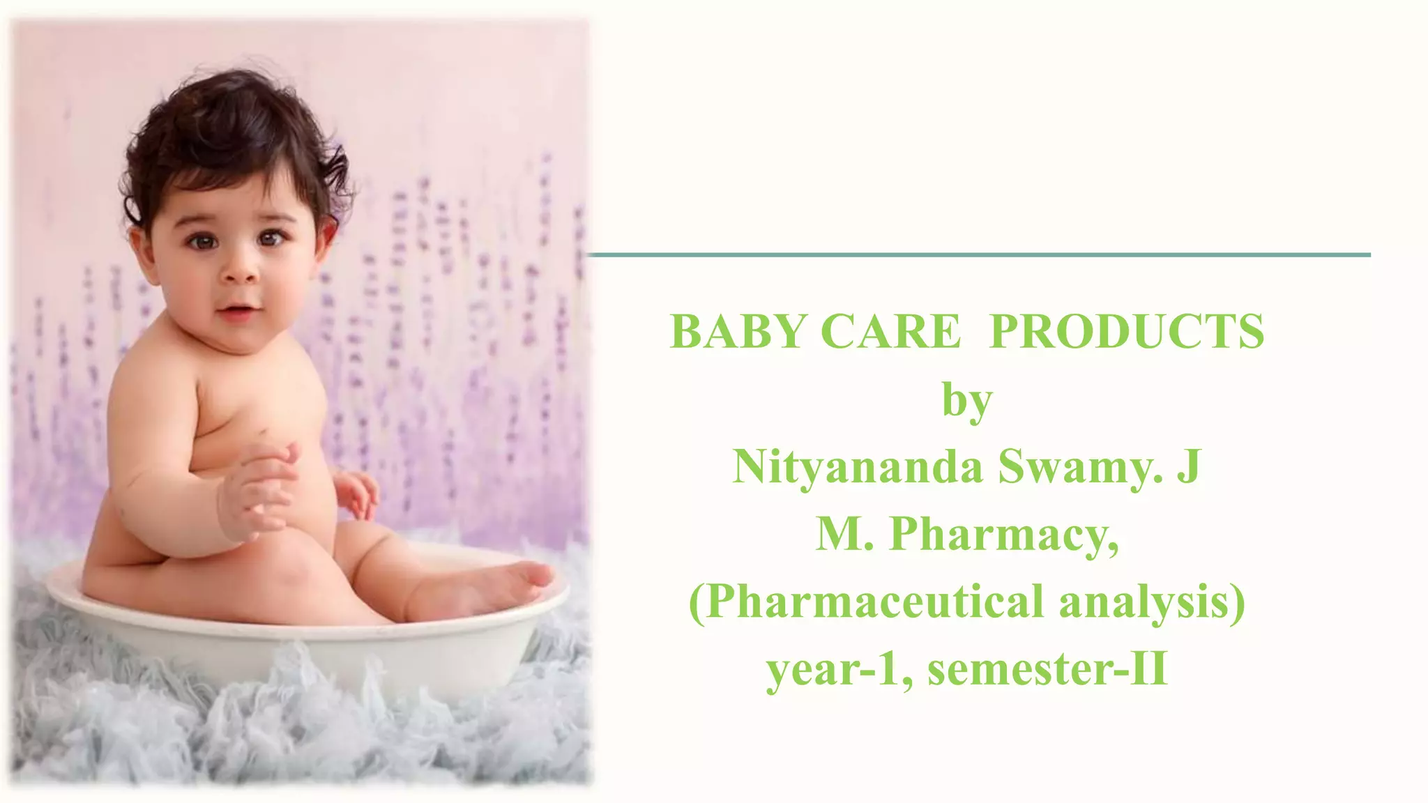 Baby care products | PPTX