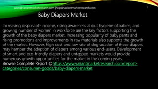 Global Baby Diapers Market is estimated to reach $72 billion by 2024 | PPTX