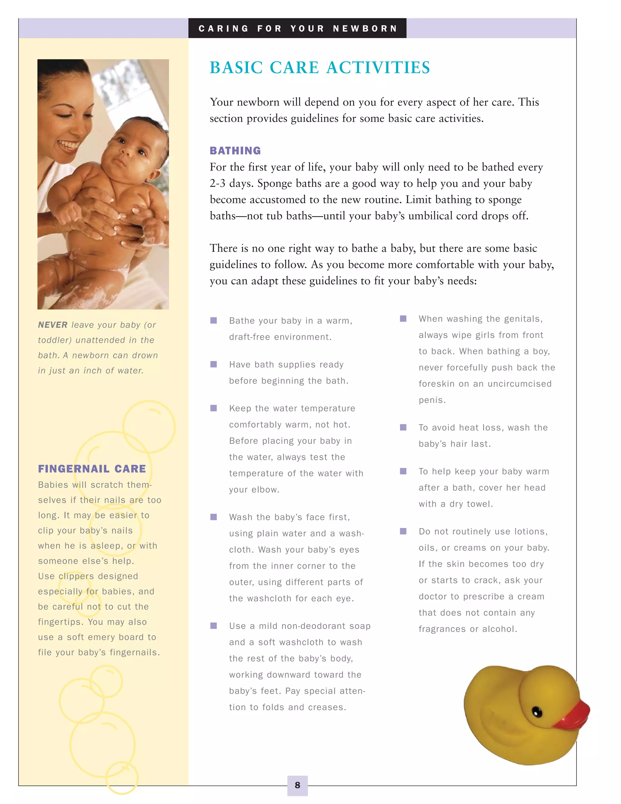 A Guide to Caring for your Newborn Baby | PDF