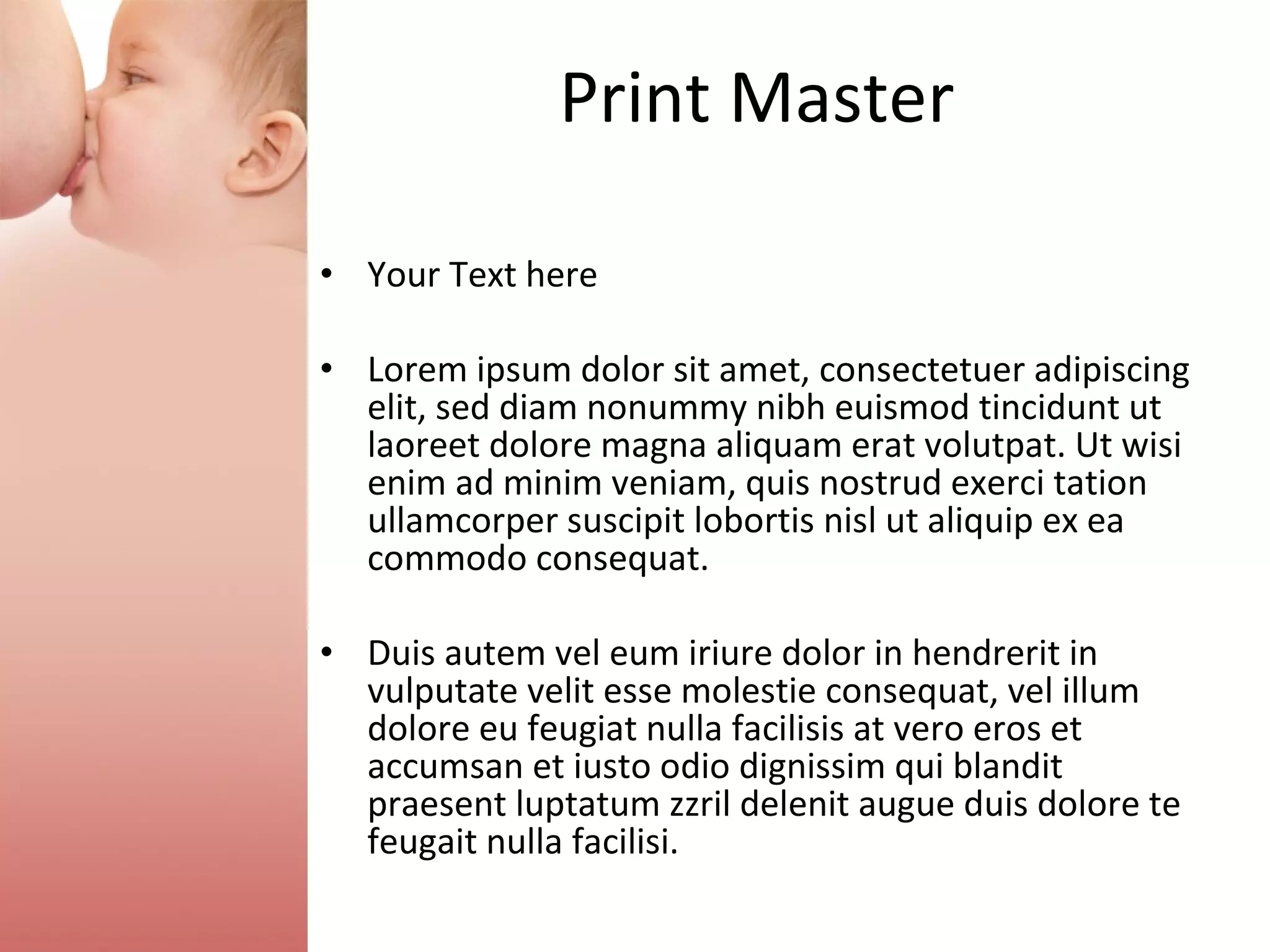 Baby Feeding Powerpoint Template | PPT