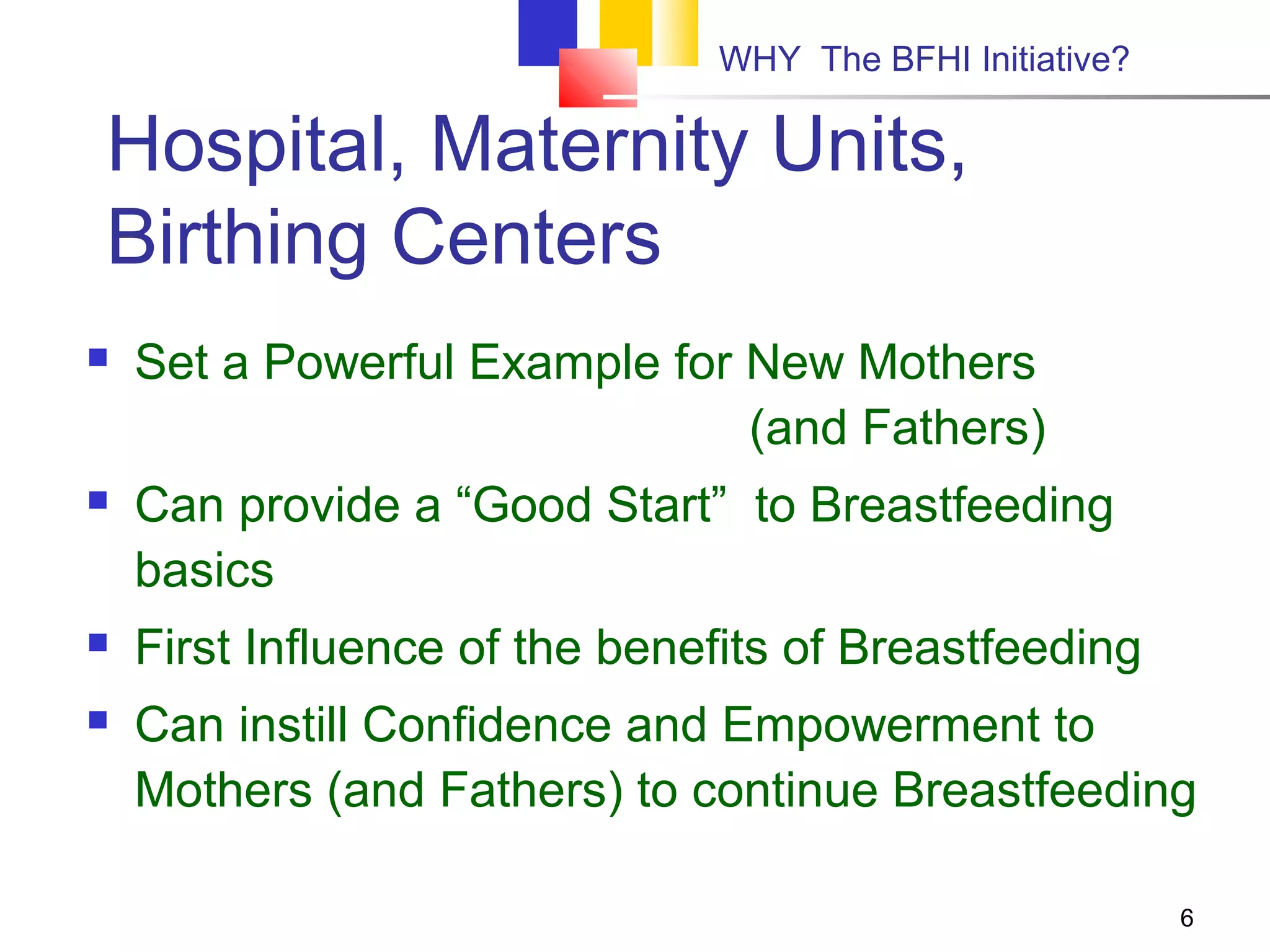 Baby friendly hospital initiative | PPT