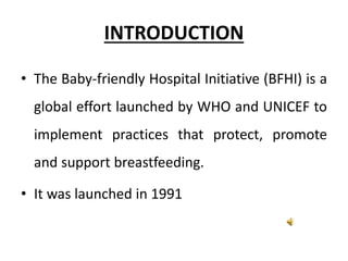 Baby friendly hospital initiatives copy | PPT
