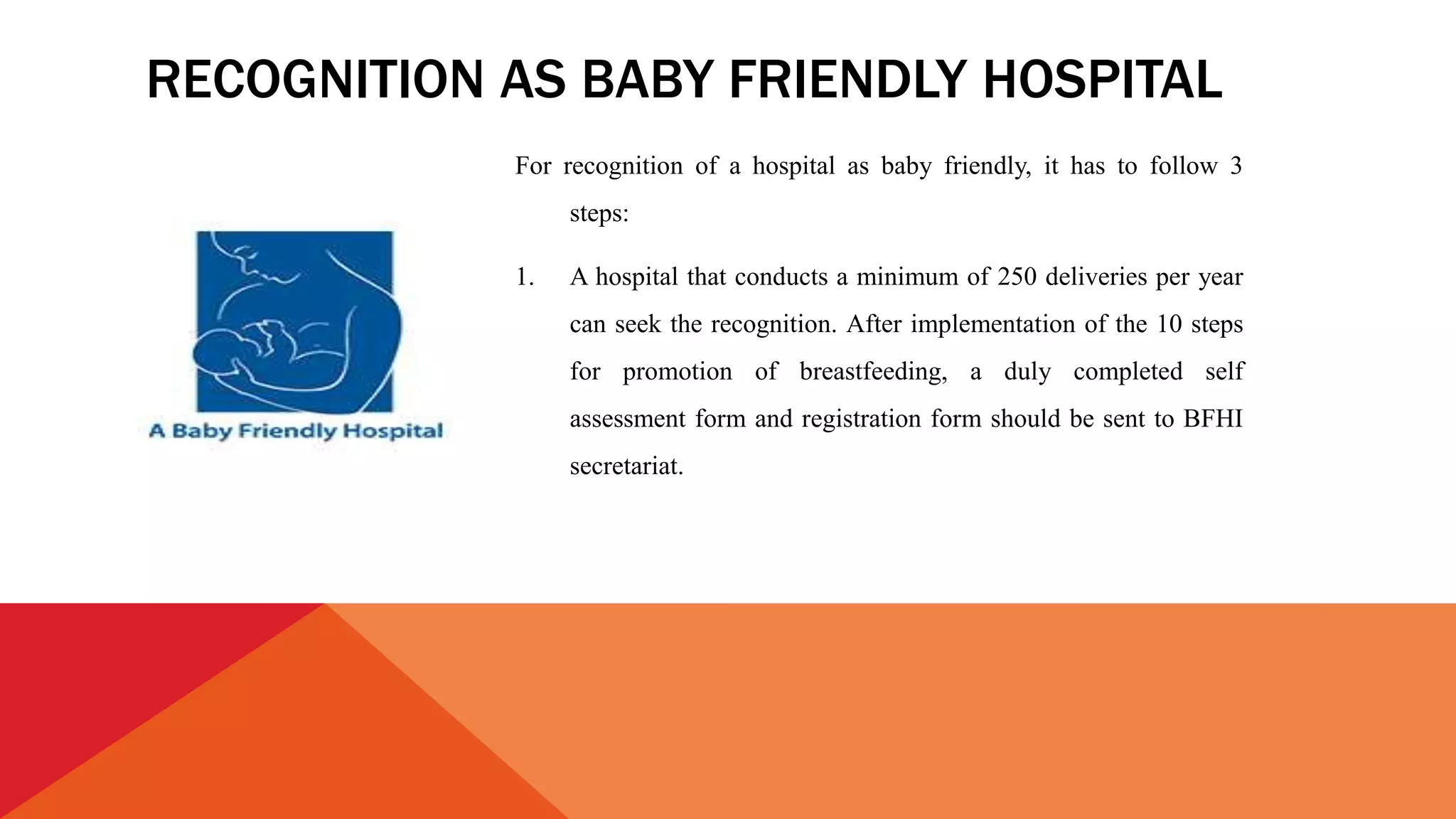 Baby friendly hospital initiative | PPTX