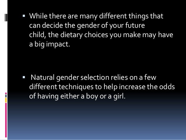 Choose the gender of your baby