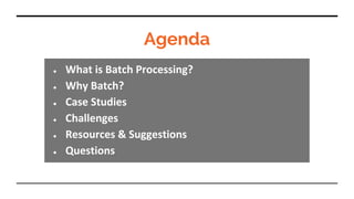 Baby Got Batch: SEVIS Batching and You | PPT