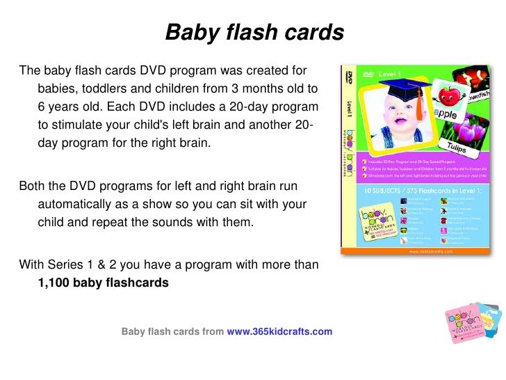 Baby flash cards and Learning