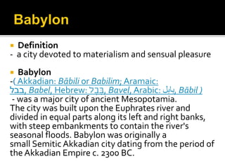 Babylonian Civilization | PPTX
