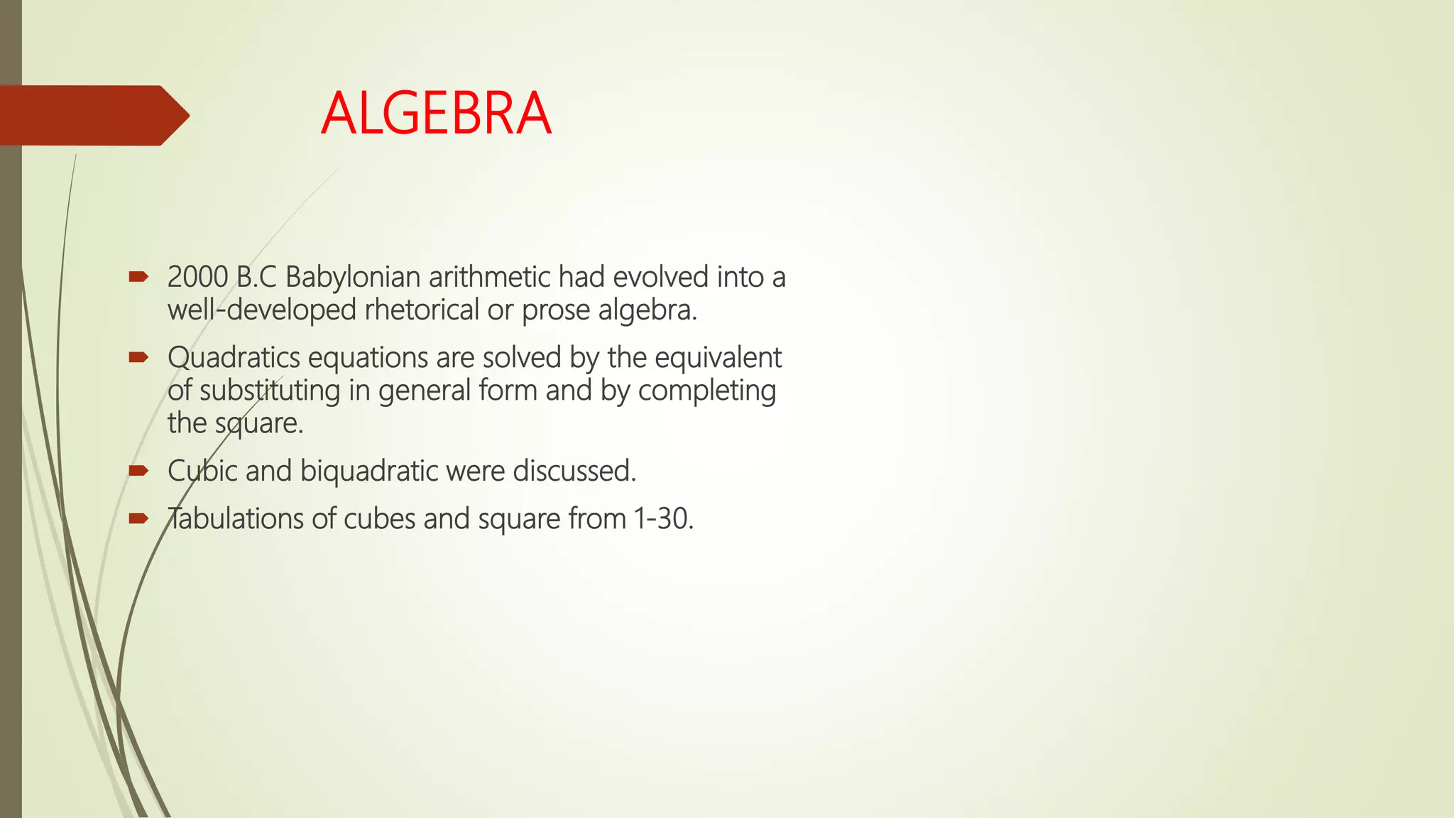 Babylonian and egyptian mathematics | PPTX