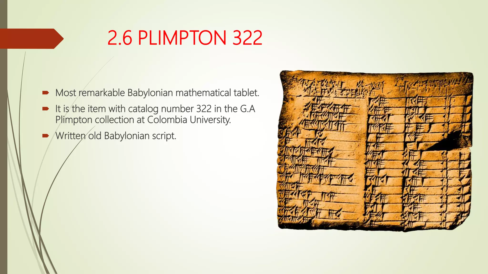 Babylonian and egyptian mathematics | PPTX