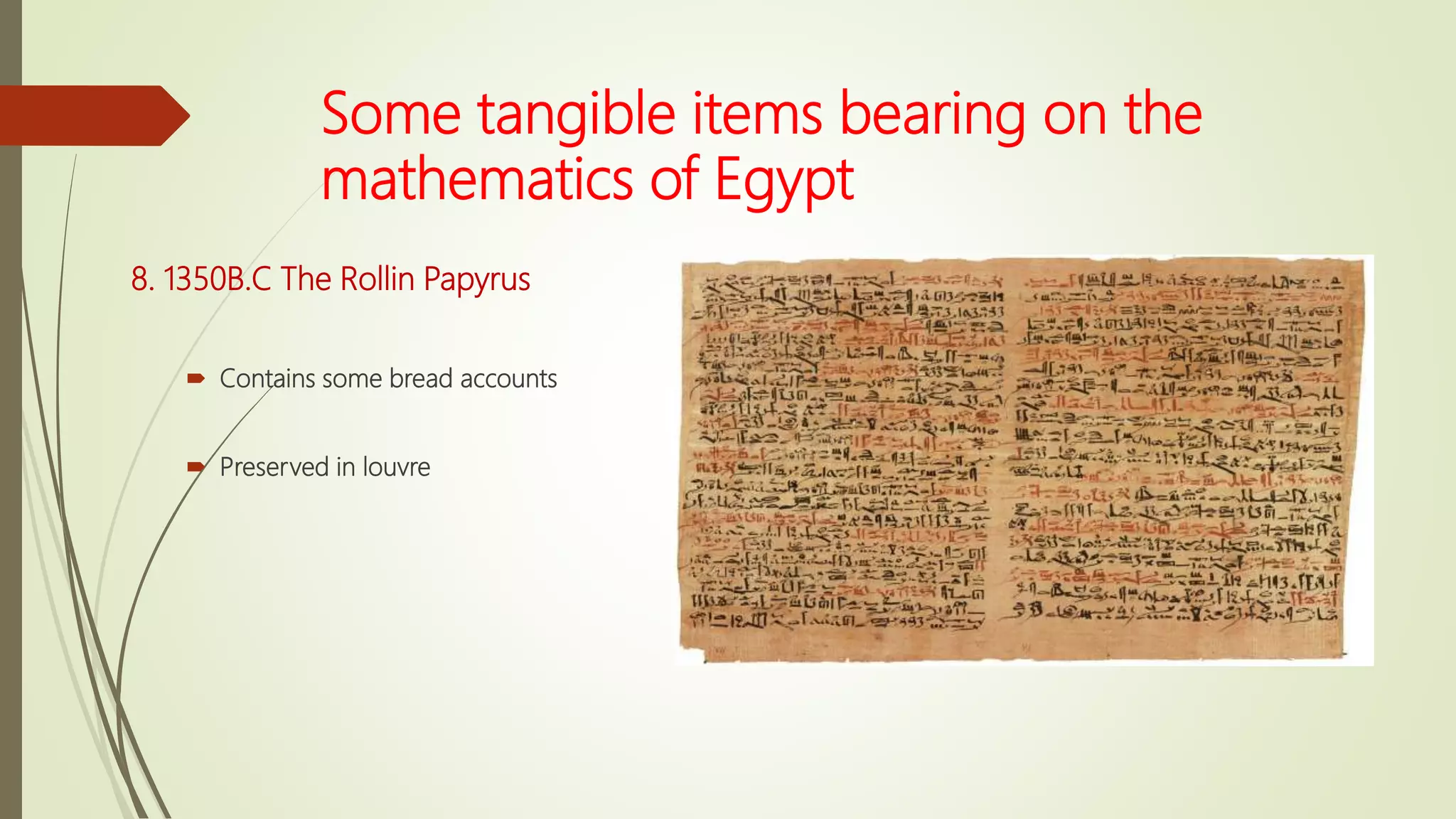 Babylonian and egyptian mathematics | PPTX
