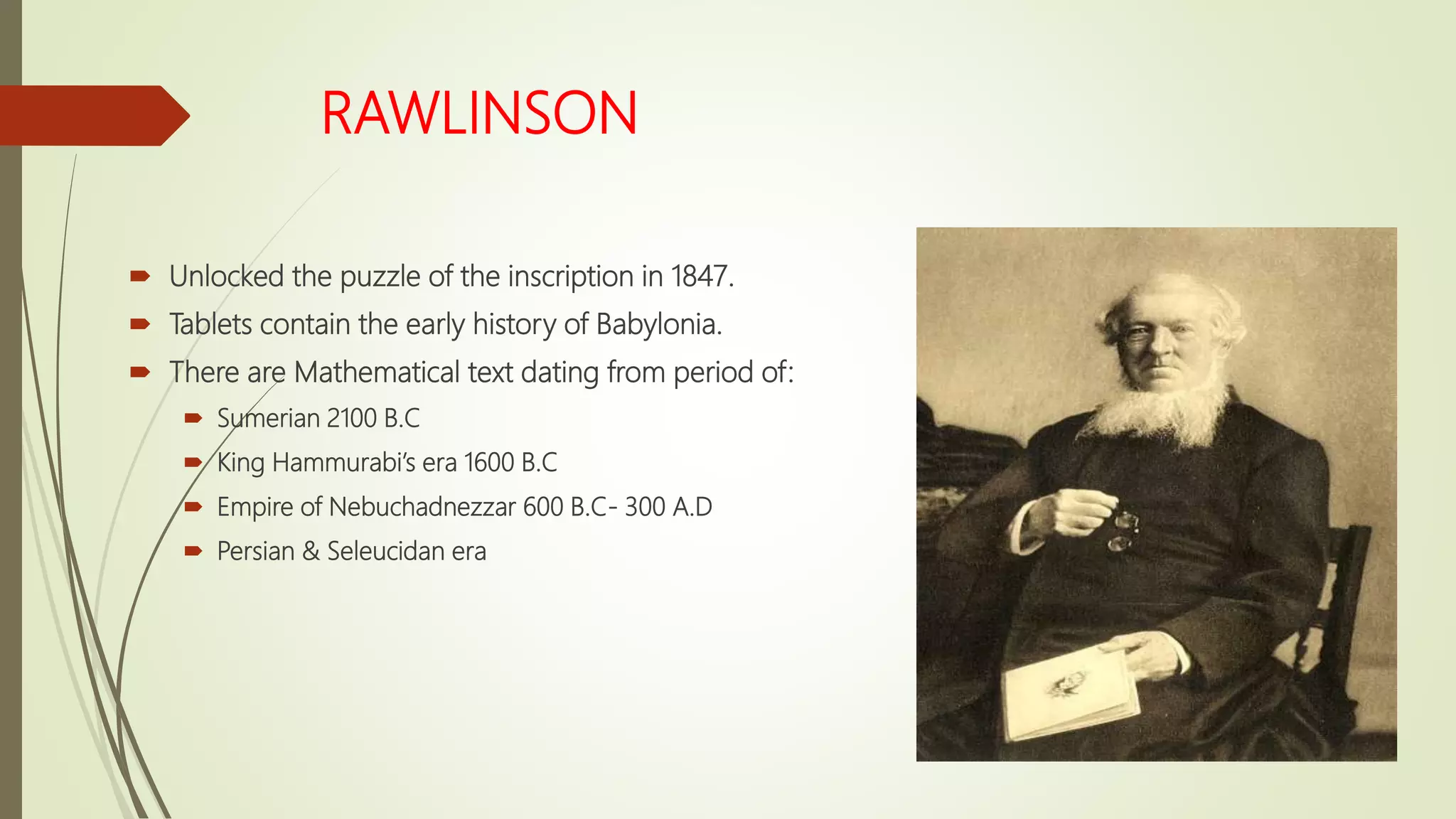 Babylonian and egyptian mathematics | PPTX