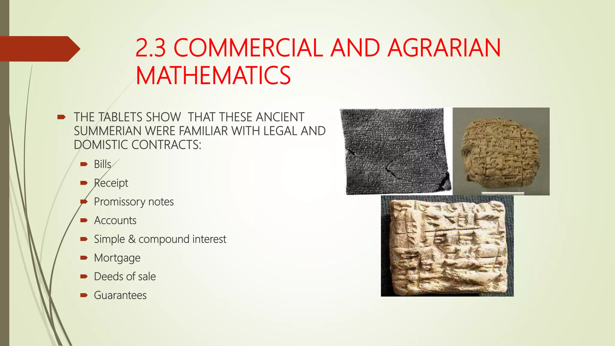 Babylonian and egyptian mathematics | PPTX