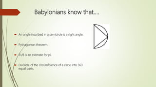 Babylonian and egyptian mathematics | PPTX