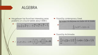 Babylonian and egyptian mathematics | PPTX