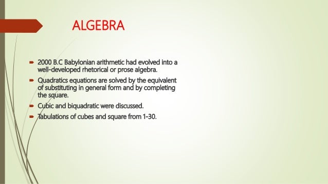 Babylonian and egyptian mathematics
