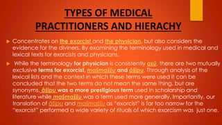 Babylonian History of Medicine - Rivin | PPTX