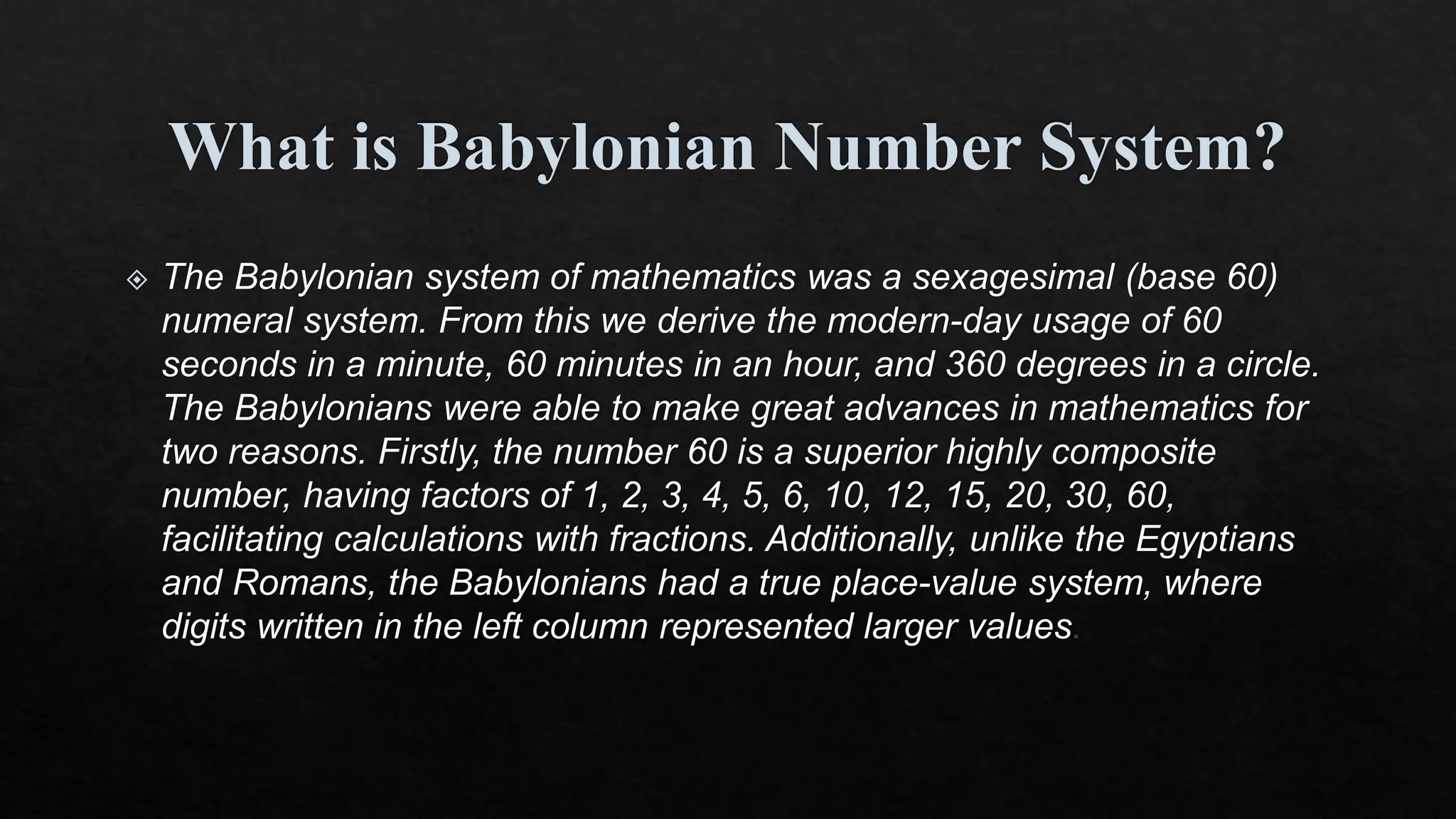 Babylonian Number System 11 - 12 - 2020.pptx