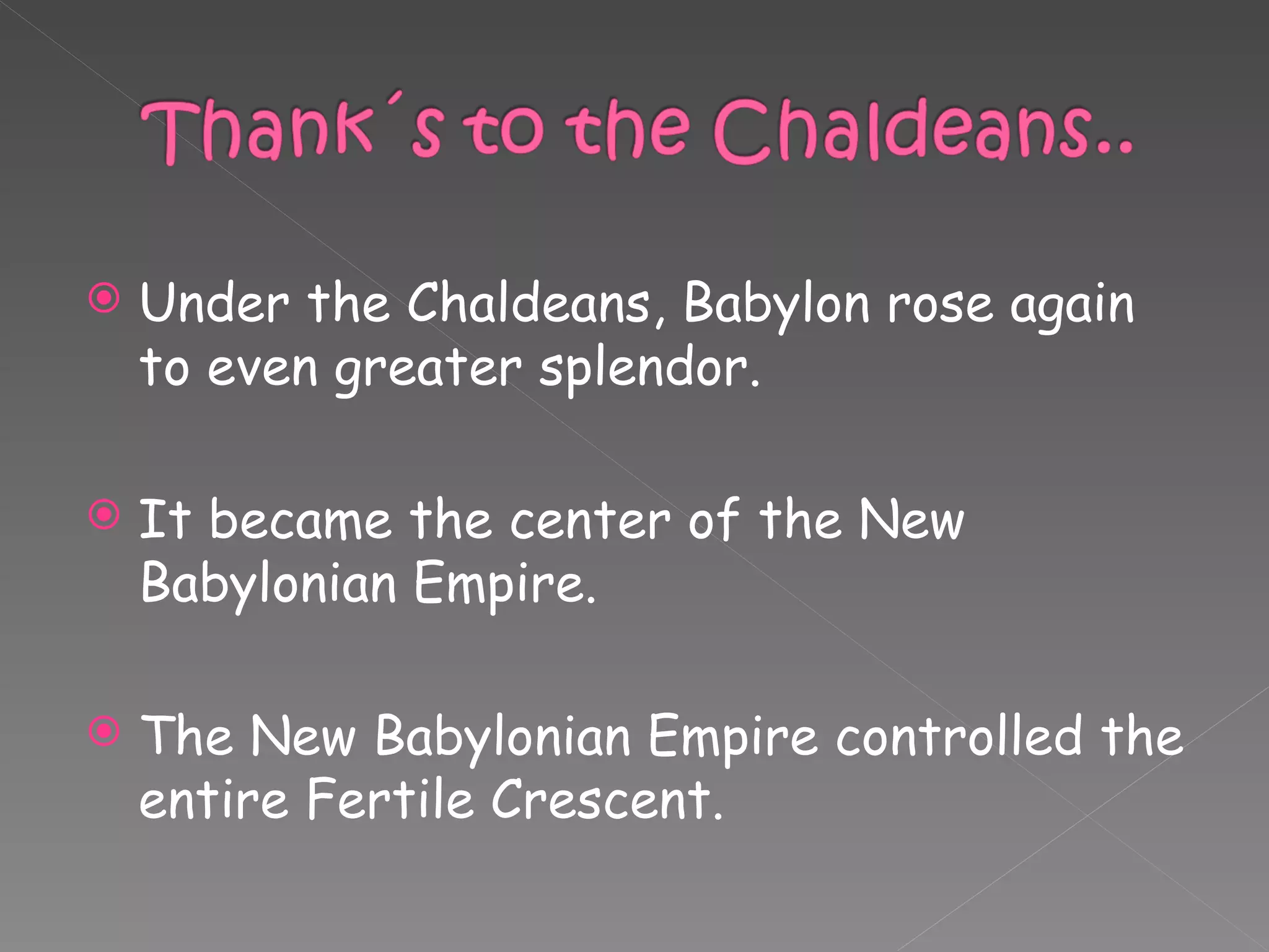 Babylonia Rises Again | PPT