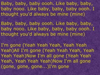 Baby lyrics | PPT