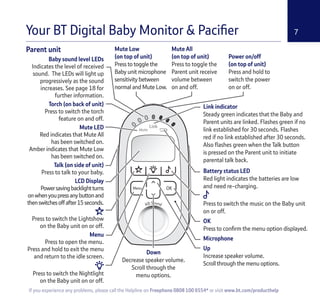 BT Baby Monitor & Pacifier User Guide | PPT