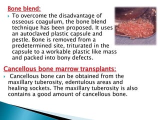 Regenerative osseous surgery | PPTX