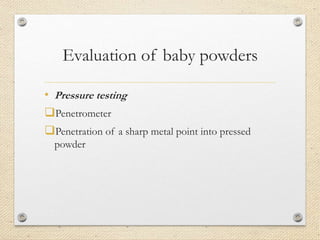 Baby powders | PPTX
