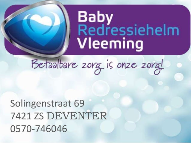 Baby redressiehelm vleeming film | PPSX