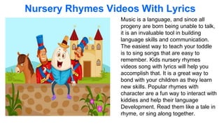 Baby rhymes in english | PPTX